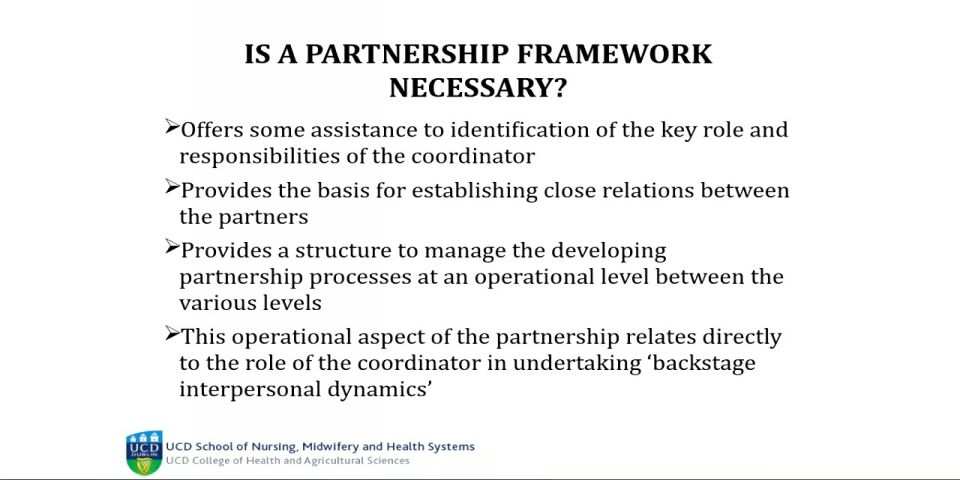 Collaboration and Development of Frameworks for Partnership | media ...