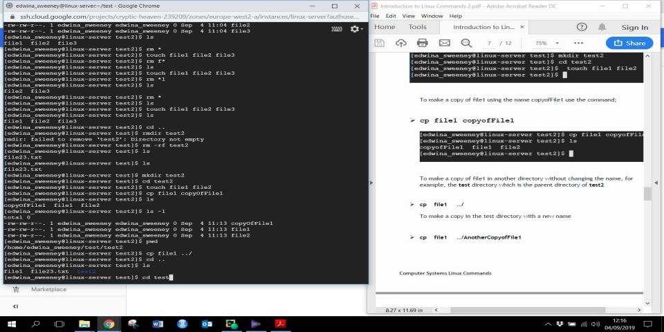 Video 3 - Practical 2 Copying file and directories | media.heanet.ie